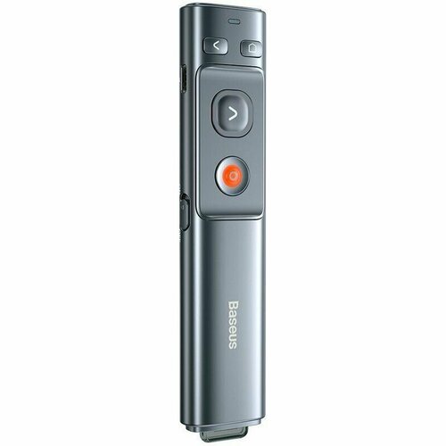 Лазерная указка-презентер беспроводная USB Baseus Orange Dot Wireless Presenter Red Laser Charging Серая
