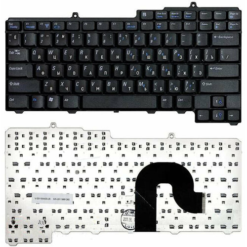 Клавиатура для ноутбука Dell 00TD459 русская, черная