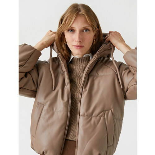 Куртка KOTON, размер 42, коричневый