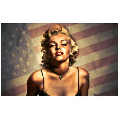 Плакат, постер на холсте Marilyn Monroe, Мэрилин Монро. Размер 60 х 84 см