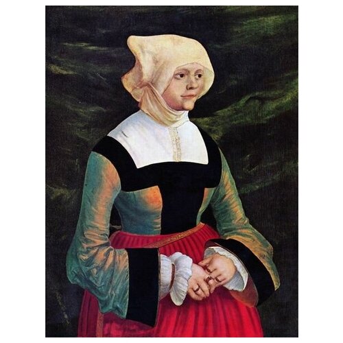 Репродукция на холсте Портрет женщины №1 Альтдорфер Альбрехт 50см. x 66см.