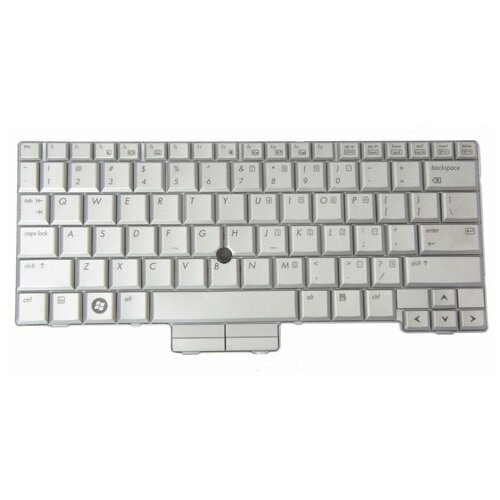 Клавиатура для ноутбуков HP EliteBook 2710P, 2730P, US, PointStick, Silver