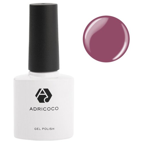 ADRICOCO гель-лак для ногтей Gel Polish, 8 мл, 40 г, 124 бордово-фиолетовый