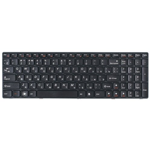 Клавиатура для Lenovo B590, B570e, V580c, G575, G770, B570, IdeaPad Z570, B580 с рамкой