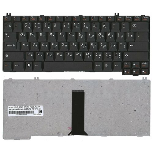 Клавиатура для ноутбука Lenovo 39T7369 черная