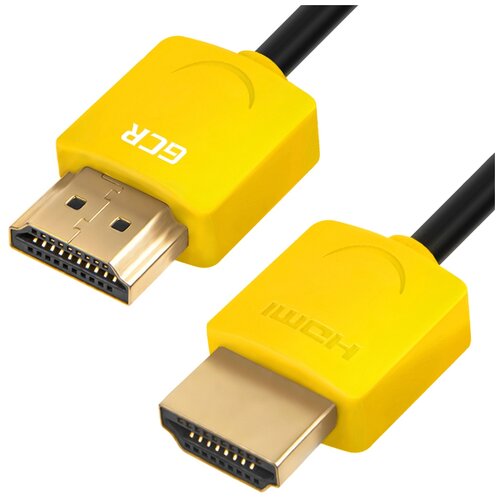 Кабель GCR HDMI - HDMI (GCR-HM502), 1 м, 1 шт., желтый/черный