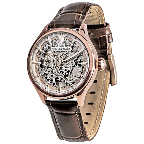 Наручные часы Carl von Zeyten Skeleton CVZ0072RWHS, розовый, золотой