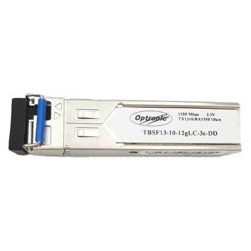 Optronic TBSF13-10-12gLC-3c-DD модуль SFP, трансивер 1.25Gb/s WDM, 1310/1550nm 10 км, LC DDM