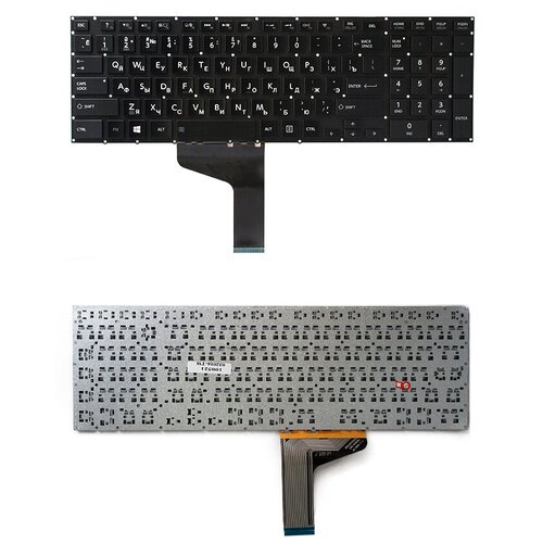 Клавиатура для ноутбука Toshiba Satellite P50, P55 Series. Плоский Enter. Черная, без рамки. PN: 9Z. N7TSV.021, 0KN0-C35RU11.