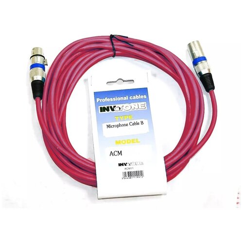 Invotone ACM1103/R микрофонный кабель XLR мама-XLR папа 3 м