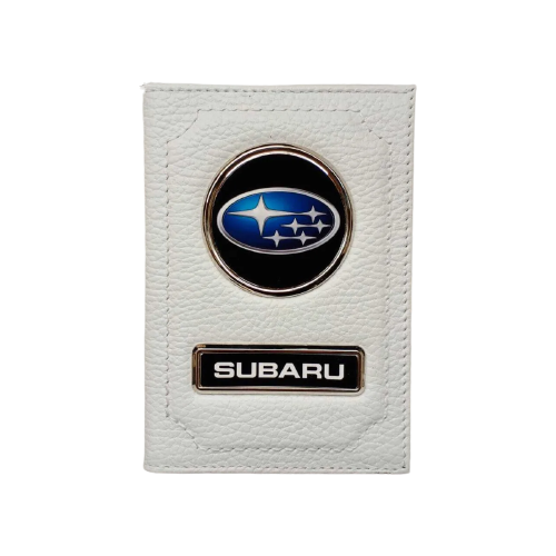 Обложка для автодокументов SUBARU 1-6-420, белый
