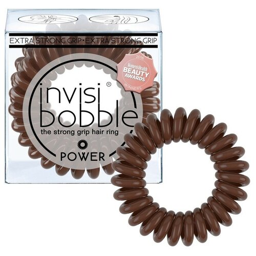 POWER Pretzel Brown резинки для густых и длинных волос Invisibobble