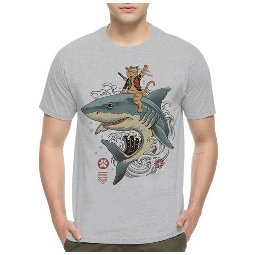 Футболка DS Apparel, размер S, серый