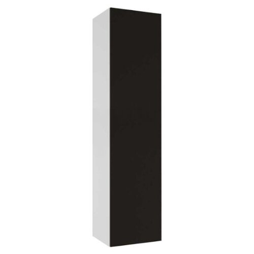 Шкаф Миф Флорис 2 черный глянец / белый Однодверный 40х34.6х163.6 см