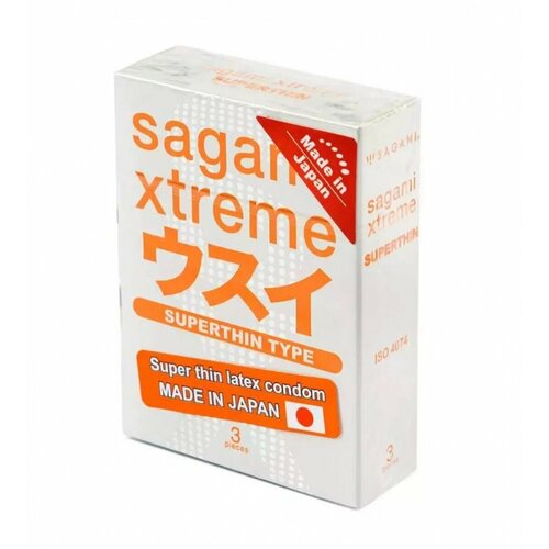 Супер тонкие презервативы Sagami Xtreme Superthin 0,04 мм (3 шт.)