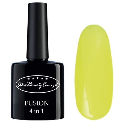 Alex Beauty Concept Гель-лак Fusion 4 in 1 Gel, 7.5 мл, ярко-желтый