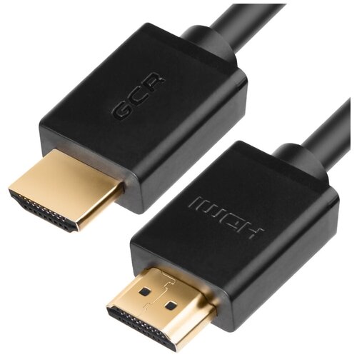 HDMI 2м видео кабель черный GCR GOLD для Apple TV SmartTV Xiaomi TV Box ПК PlayStation Xbox PS3 PS4 Pro проектор компьютер Ultra HD 4K 3D Ethernet