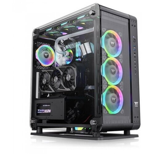 Корпус Thermaltake Core P6 TG черный без БП ATX 18x120mm 12x140mm 2xUSB2.0 2xUSB3.0 audio bott PSU