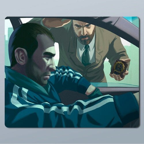 Коврик для мыши с принтом Игра Grand Theft Auto - 9430