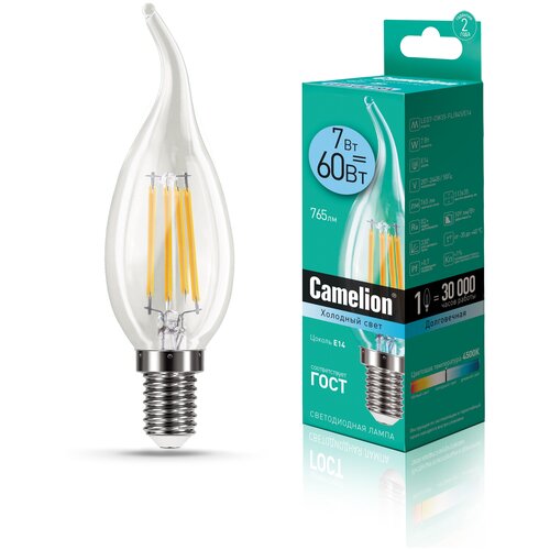 Светодиодная лампа Camelion LED7-CW35-FL/845/E14