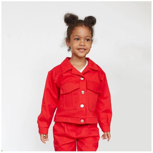  пиджак Minaku, размер 122, красный