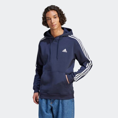 Худи adidas Essentials Fleece 3-Stripes , размер 2XL, синий
