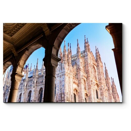 Модульная картина Миланский собор с необычного ракурса60x40