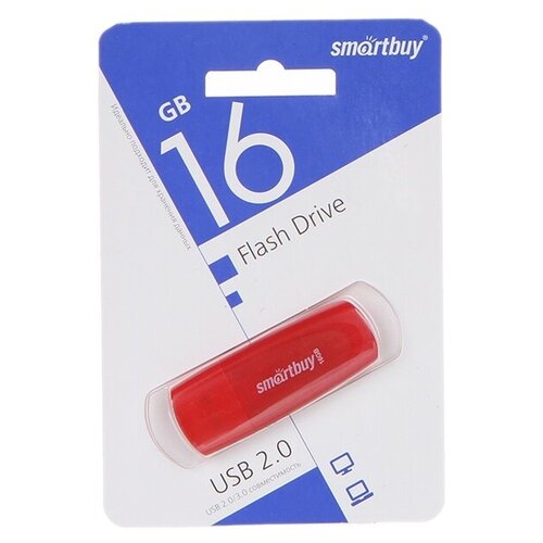 USB Flash Drive 16Gb - SmartBuy Scout Red SB016GB2SCR