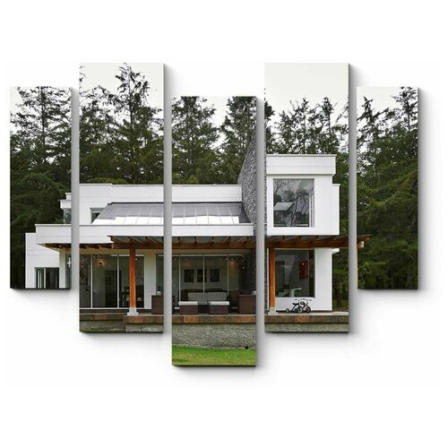 Модульная картина Современный дом191x155