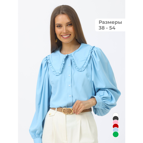 Блуза Cosagach, размер 46, голубой