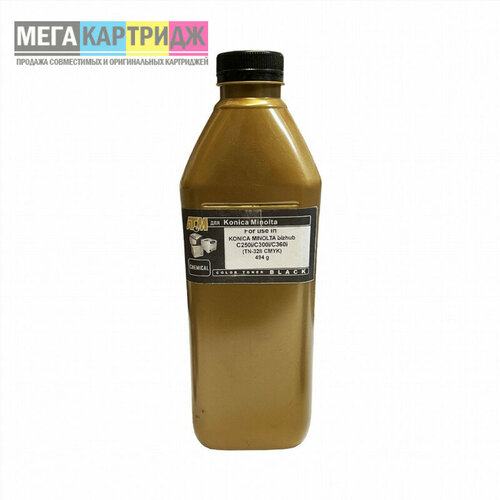 Тонер для KONICA MINOLTA bizhub C250i/C300i/C360i (TN-328K) (фл,494, ч, Chemical) Gold ATM