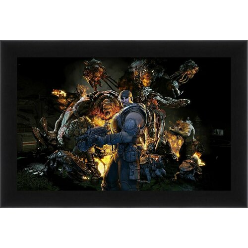 Плакат, постер на бумаге Gears Of War 3. Размер 60х84 см