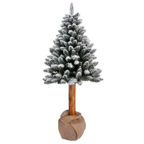 Decorland Искусственная елка Pinus заснеженная 180 см с натуральным стволом, ПВХ DC1050
