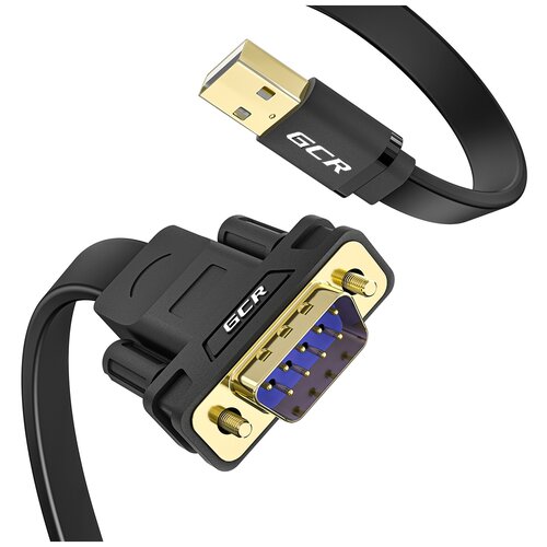 Переходник/адаптер GCR USB - DB9 RS-232 (GCR-UOC5M), 0.15 м, 1 шт., черный