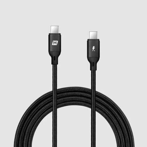 Кабель Momax GO LINK USB-C to USB-C PD 100W Cable (2M) - черный(DC20D)