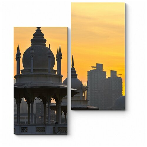 Модульная картина Куала-Лумпур на рассвете 70x88