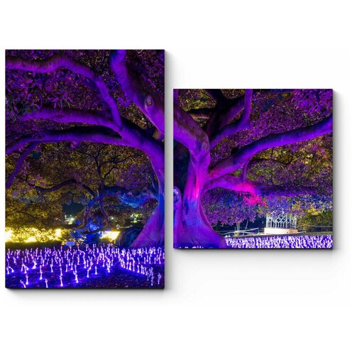 Модульная картина Фестиваль света, Сидней 120x90
