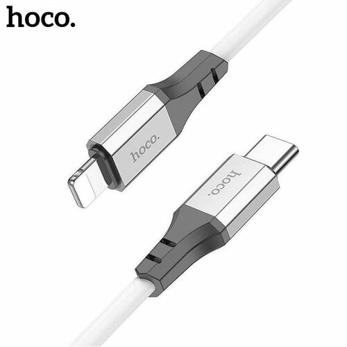 Зарядный кабель Hoco X86 Type-C to Lightning, PD, Premium, 1м, белый