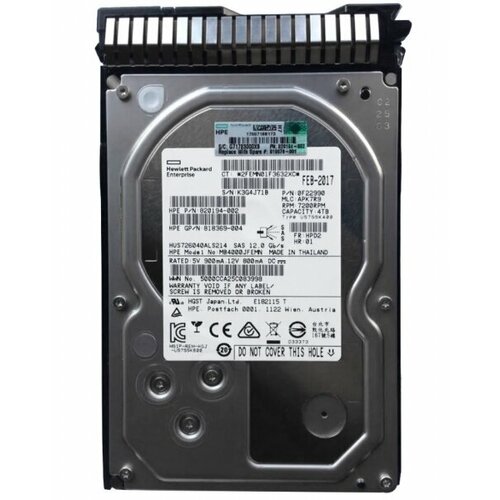 Жесткий Диск HP 820194-002 4Tb 7200 SAS 3,5" HDD