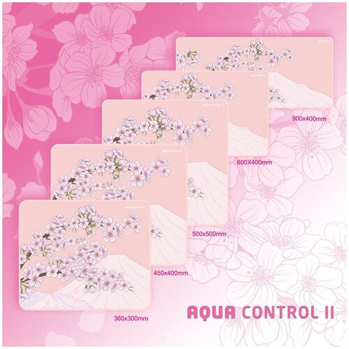 Коврик для мыши X-raypad Aqua Control II Sakura Pink XL Square (500x500x4мм)