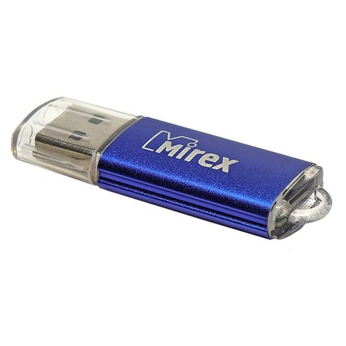 Флешка Mirex UNIT AQUA, 32 Гб, USB2.0, чт до 25 Мб/с, зап до 15 Мб/с, синяя