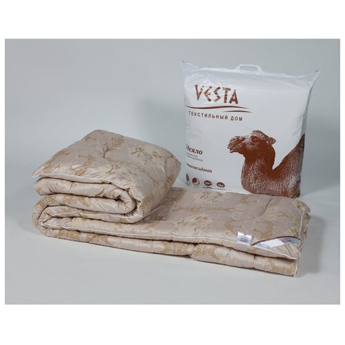 Одеяло Vesta Шерсть верблюда зимнее, 175 х 205 см, бежевый