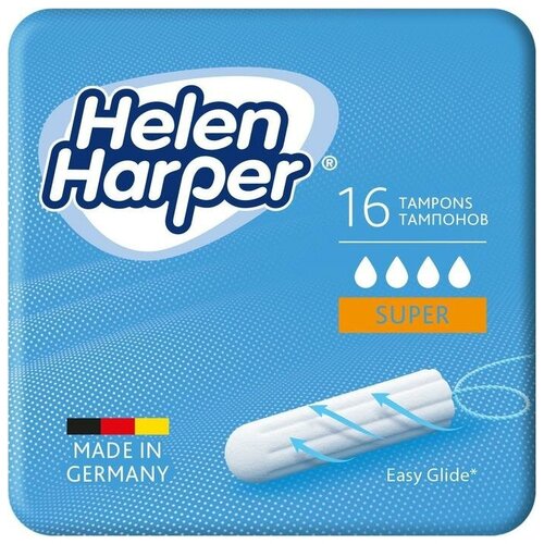Тампоны безаппликаторные Helen Harper, Super, 16 шт.