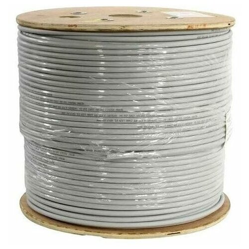 Кабель NEOMAX U/UTP cat.5e 4x2x0.52, 24 AWG, медь, внутренний, PVC, 305м, серый (NM710002)