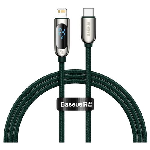 Кабель Baseus Display Fast Charging Data Cable Type-C to Lightning 20W 2m Green (CATLSK-A06)