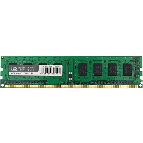 Память DDR3 DIMM 4Gb, 1600MHz BaseTech (BTD31600C11-4GN)