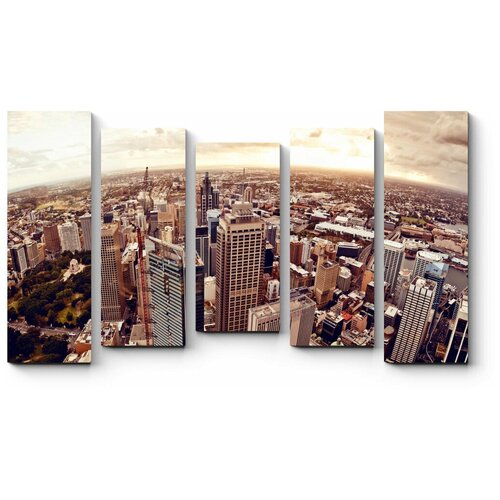 Модульная картина Над небоскребами Сиднея 190x114