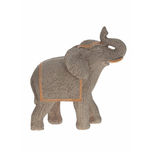 Фигурка декоративная Remecoclub Слон из полимера, 14x13x5,5 см