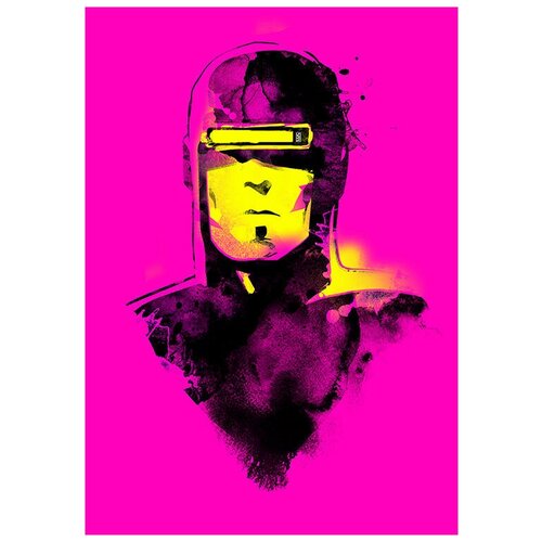 Интерьерный постер на стену картина для интерьера в подарок плакат "Vhs Man" размера 50х70 см 500*700 мм репродукция без рамы в тубусе