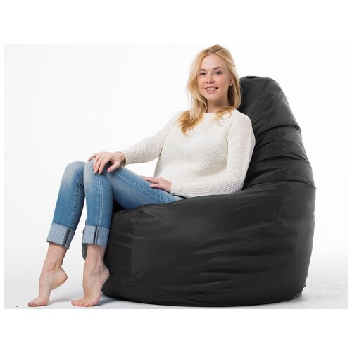 Кресло-мешок груша Черный, плащевка, размер XXXL